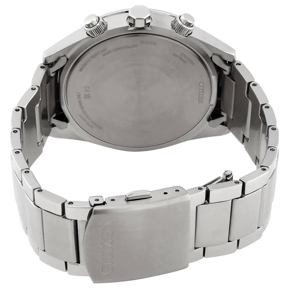 Citizen Eco-Drive Perpetual Alarm World Time Chronograph GMT White Dial ...