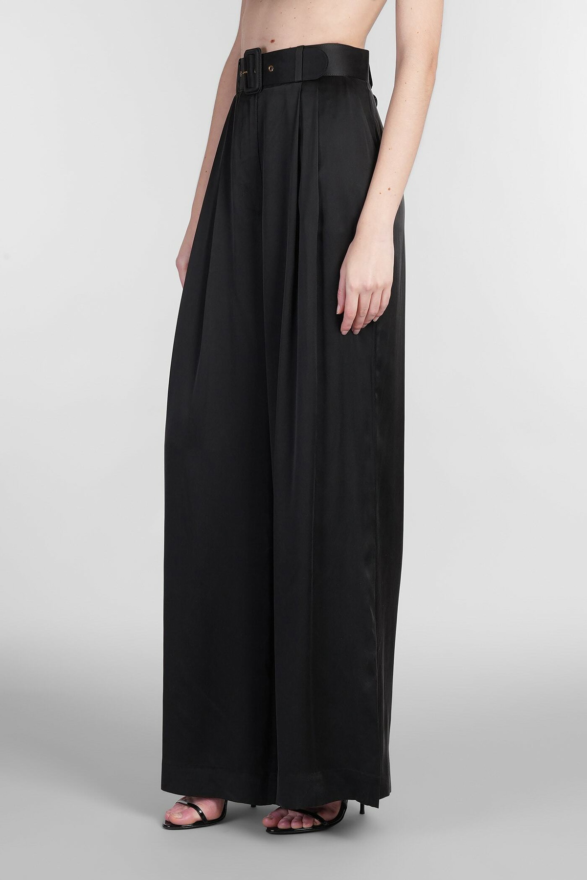 Zimmermann Pants In Black Silk Zimmermann