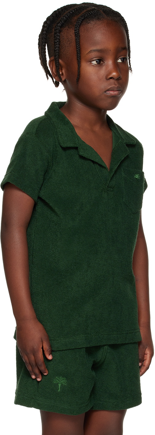 OAS Kids Green Embroidered Polo OAS