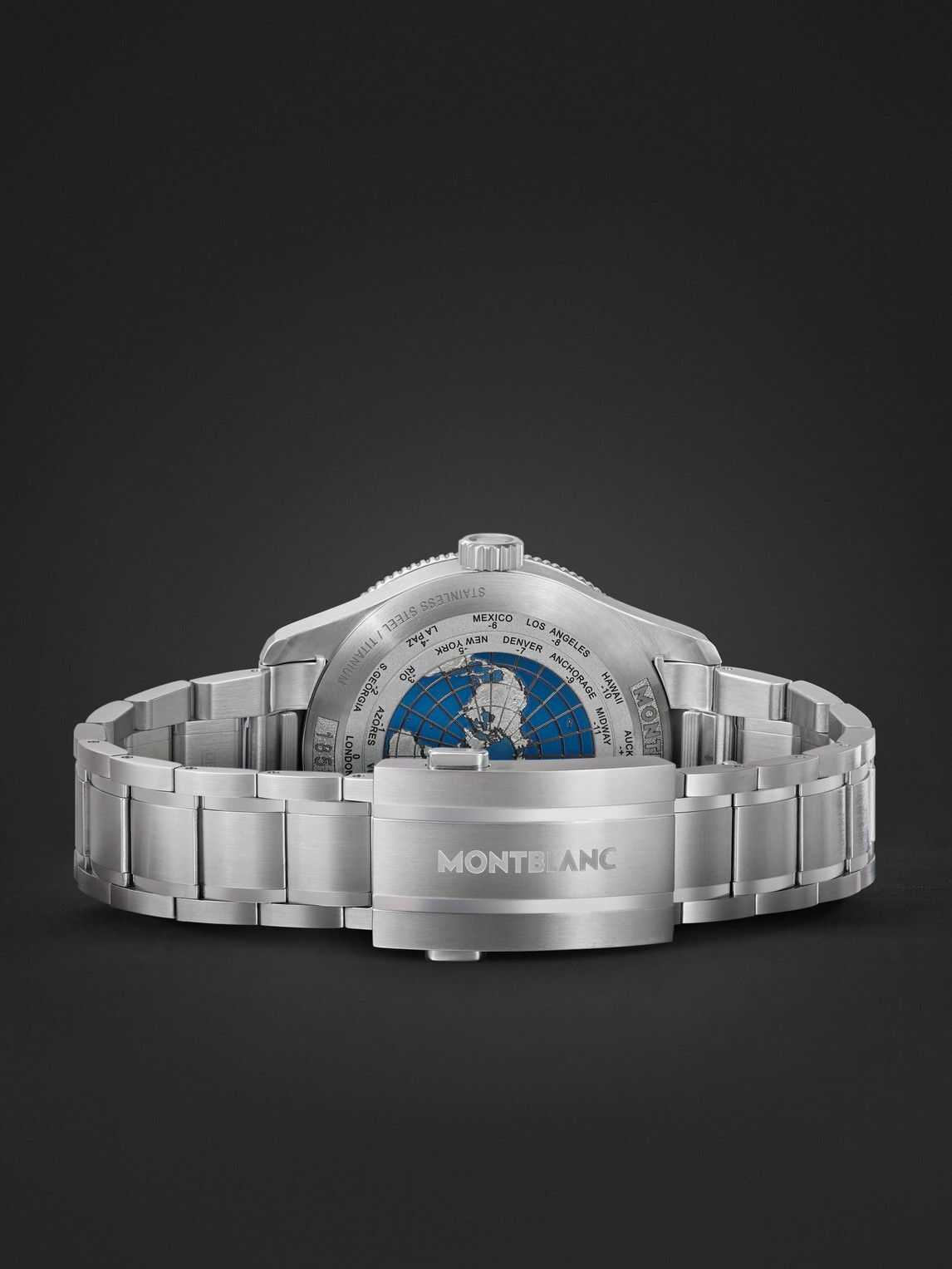 Montblanc - 1858 GMT Automatic 42mm Stainless Steel Watch, Ref. No ...