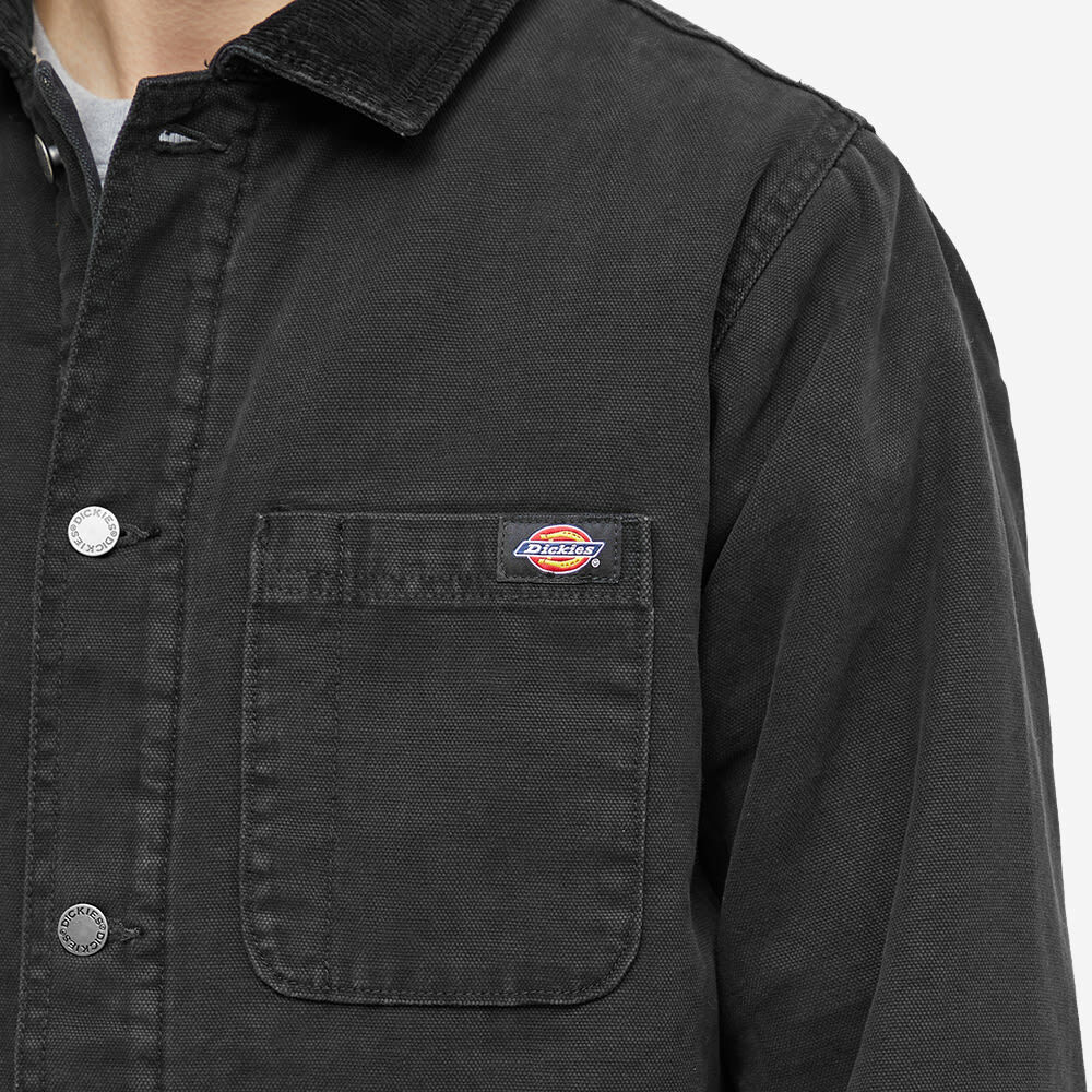Dickies Men's Duck Canvas Chore Coat in Stonewashed Black Dickies Construct
