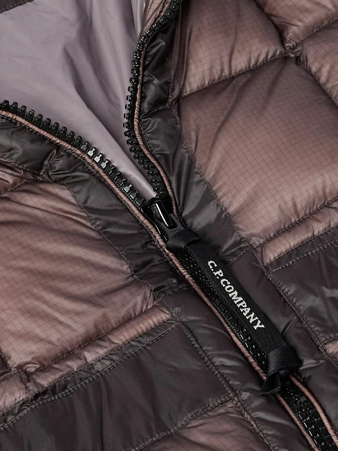 C.P. Company - Logo-Appliquéd Quilted Padded Ripstop Hooded Down Jacket ...