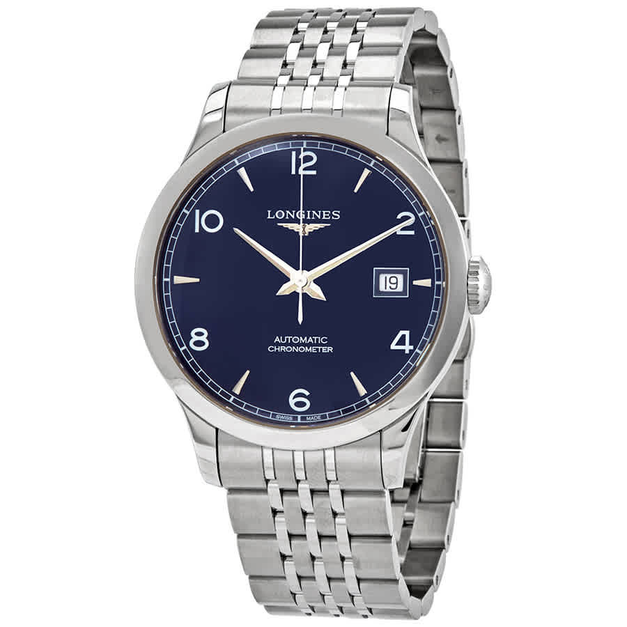 Longines Record Automatic Chronometer Blue Dial Mens Watch L28204966 ...
