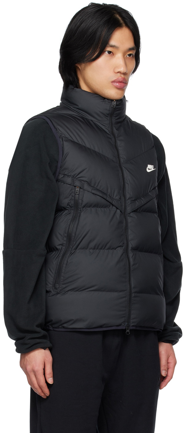 Nike Black Quilted Vest Nike