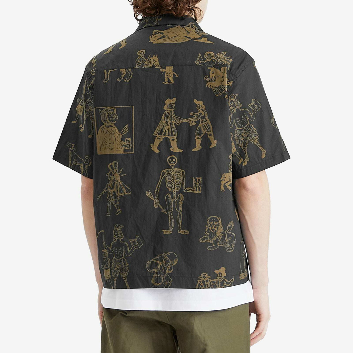 Heresy Men's Woodcut Shirt in Black Heresy