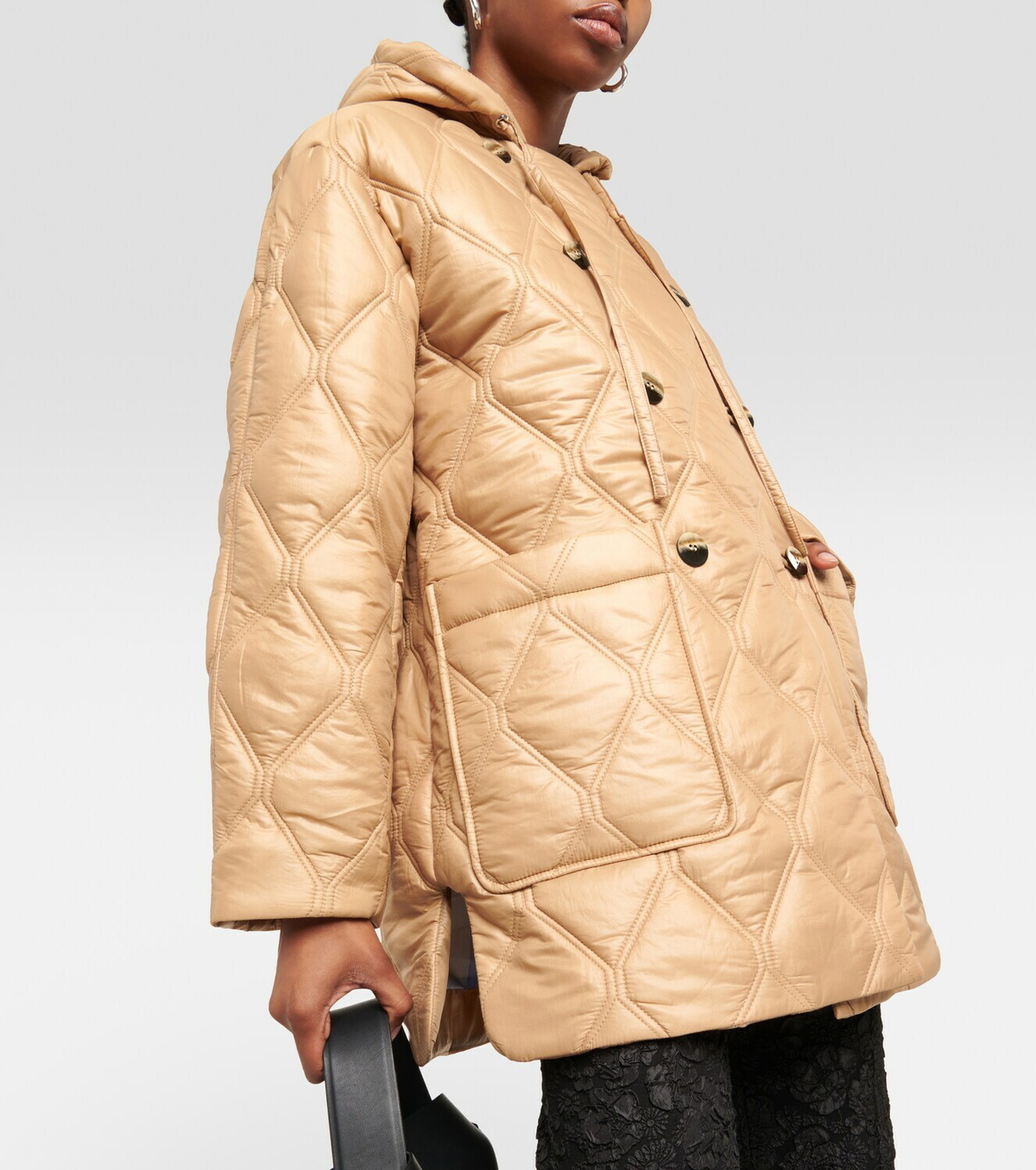 Ganni Quilted ripstop jacket GANNI