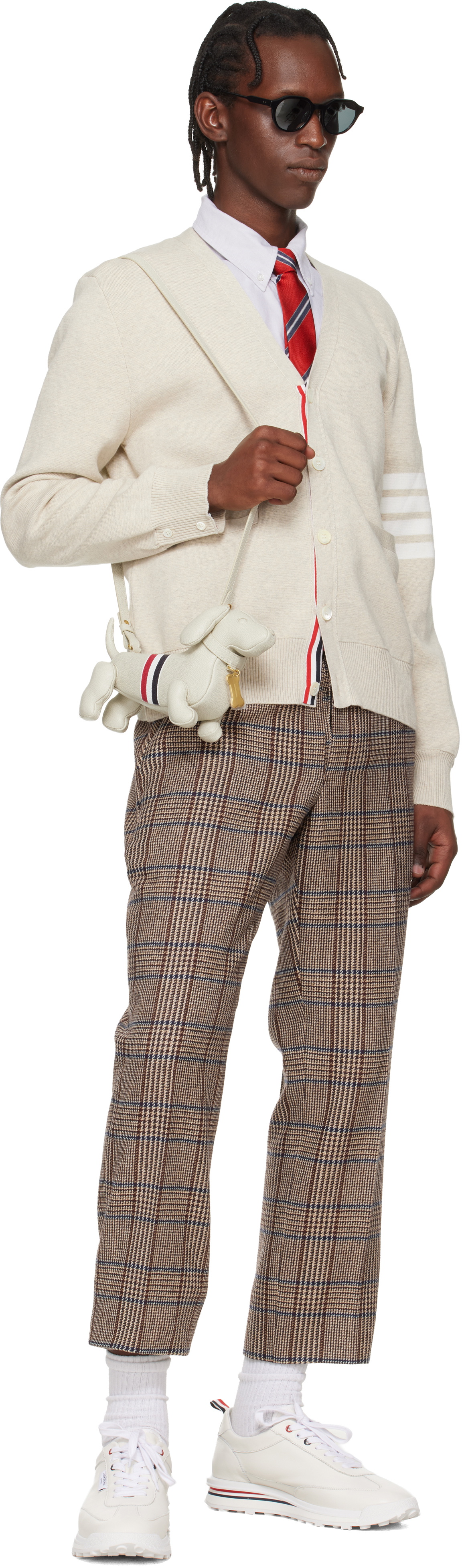 Thom Browne Off-White Mini Hector Bag Thom Browne