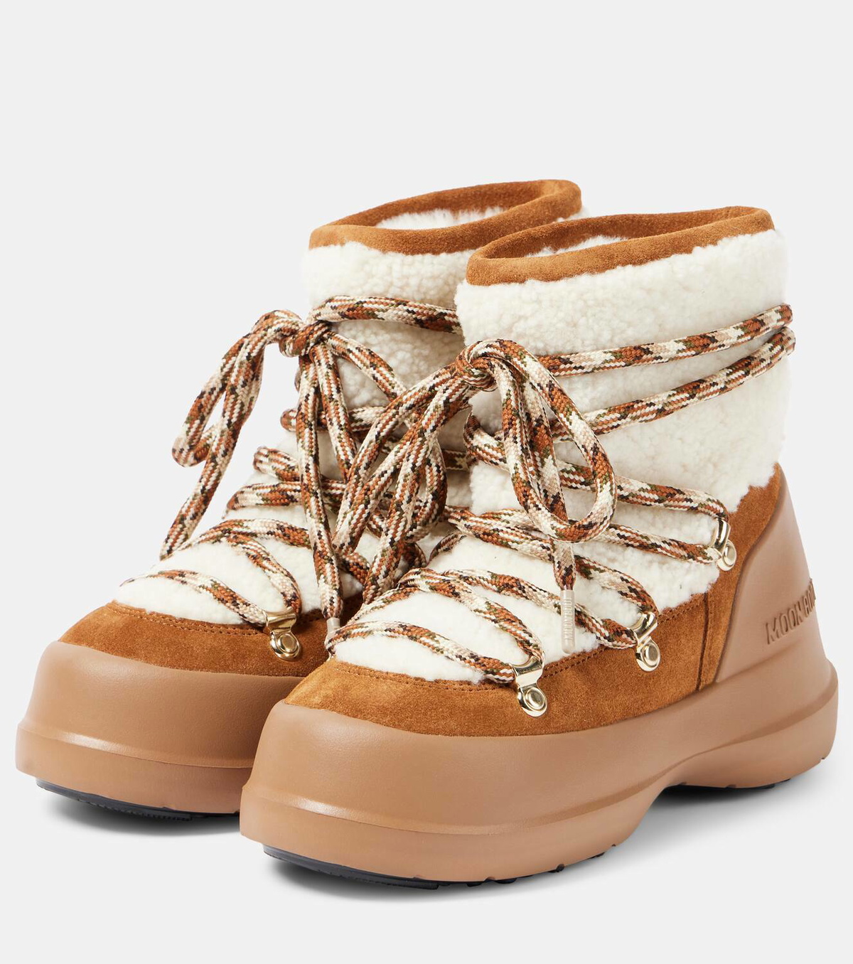Moon Boot Luna Low shearling and suede snow boots Moon Boot