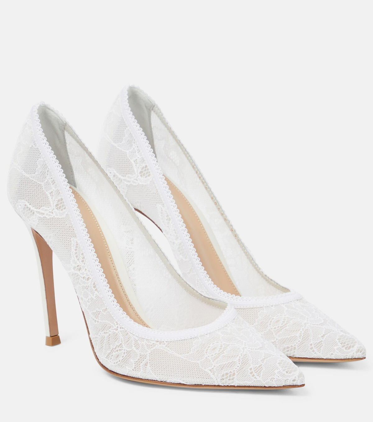 Gianvito Rossi - Bridal Liliane 105 lace pumps Gianvito Rossi