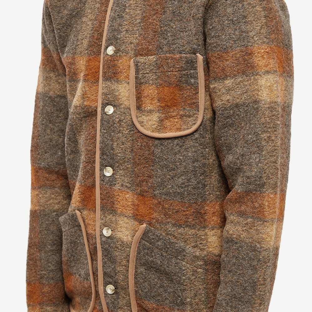 Kestin Men's Neist Wool Cardigan in Rust Check Kestin Hare