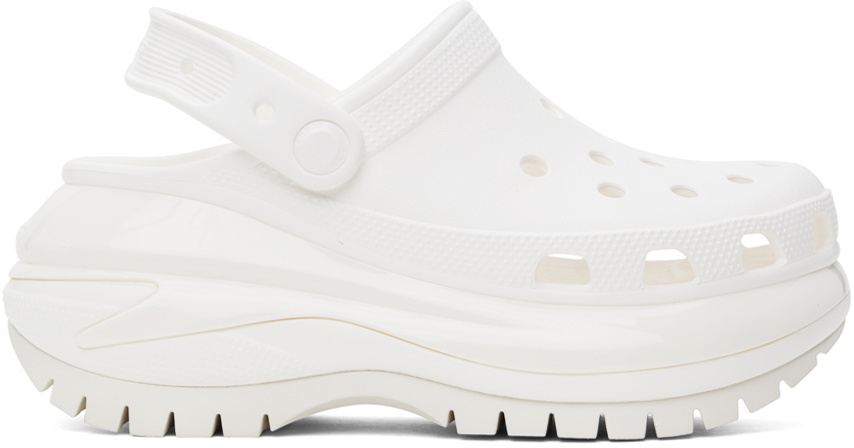 Crocs White Mega Crush Clogs Crocs