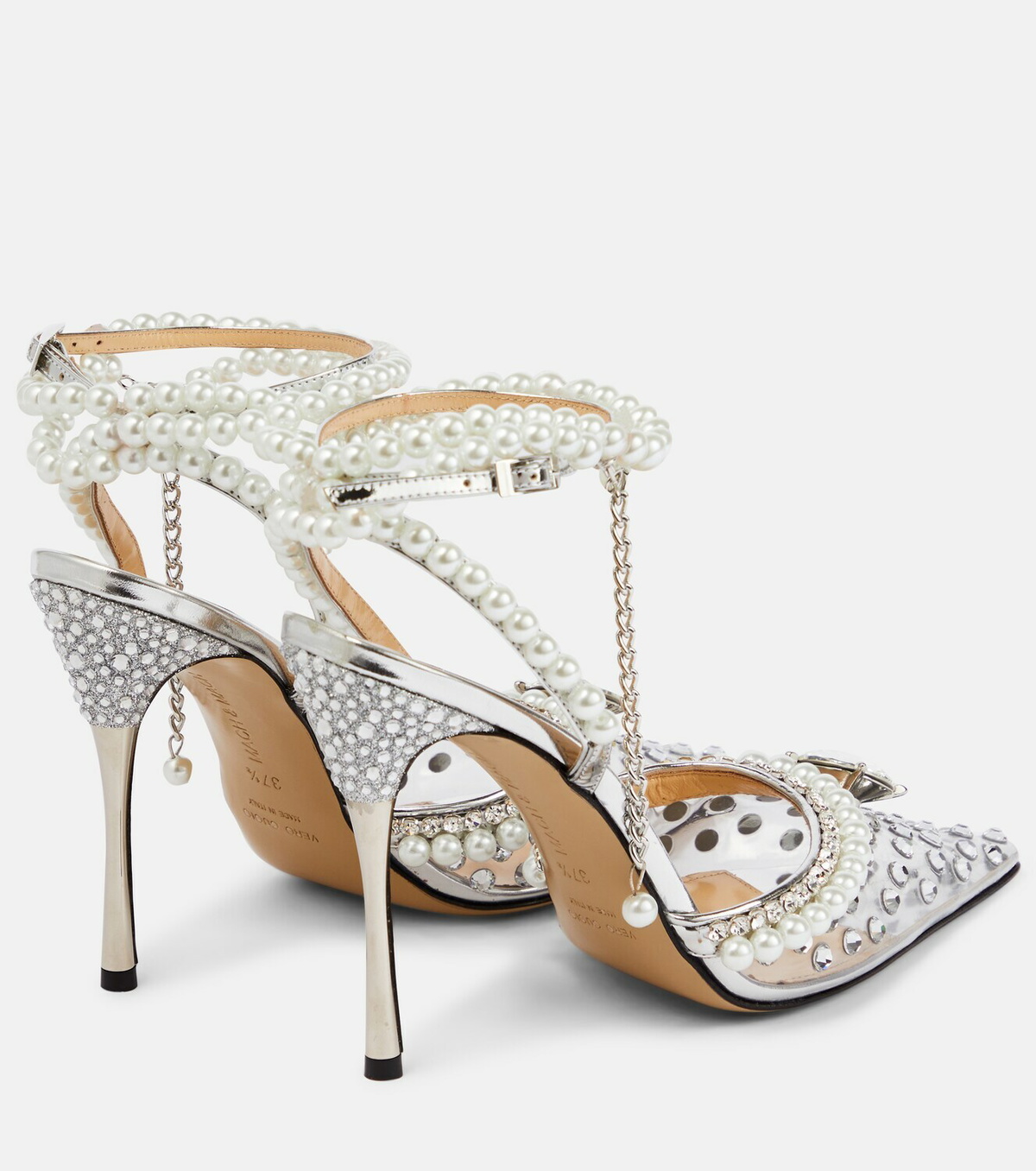 Mach & Mach Diamond of Elizabeth embellished PVC pumps MACH & MACH