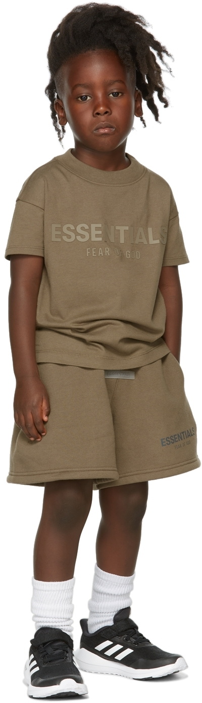 Essentials Kids Taupe Logo T-Shirt Essentials