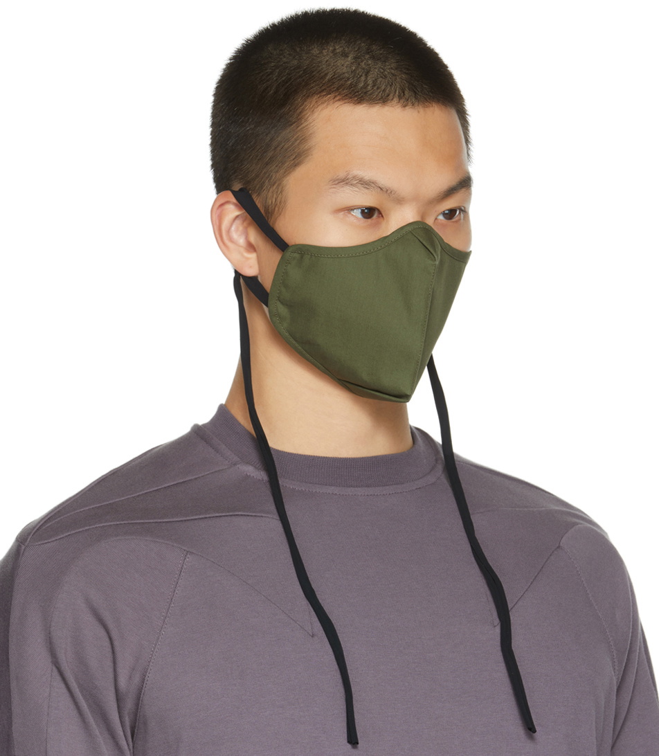 Rick Owens Green Cotton Mask Rick Owens