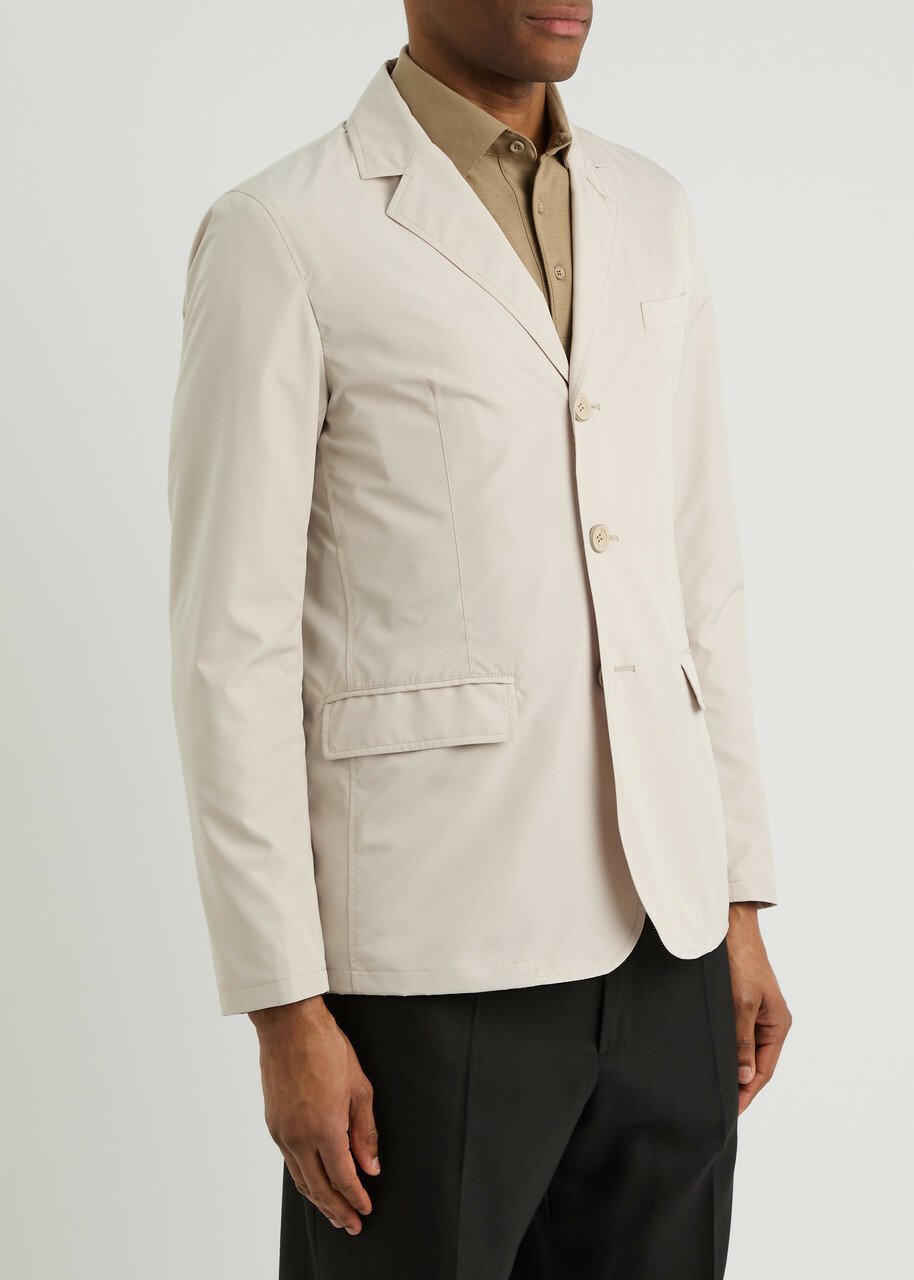 Herno Byron Shell Blazer Light Grey Herno