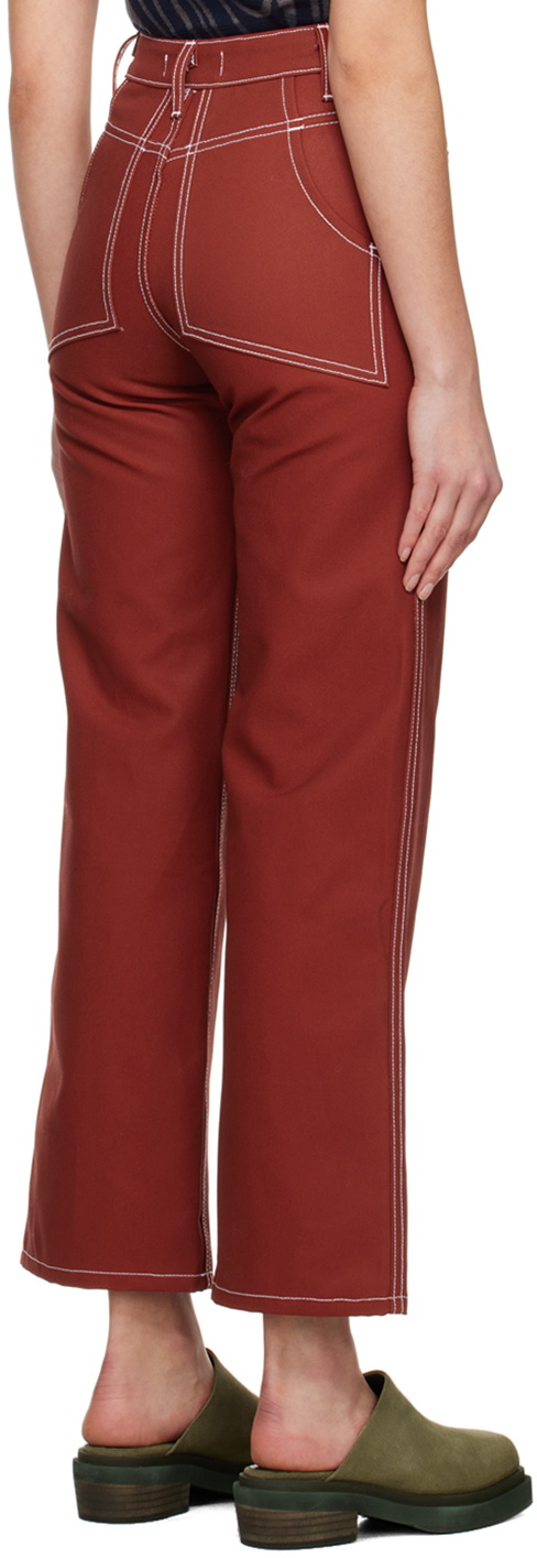 Eckhaus Latta SSENSE Exclusive Red Jeans Eckhaus Latta