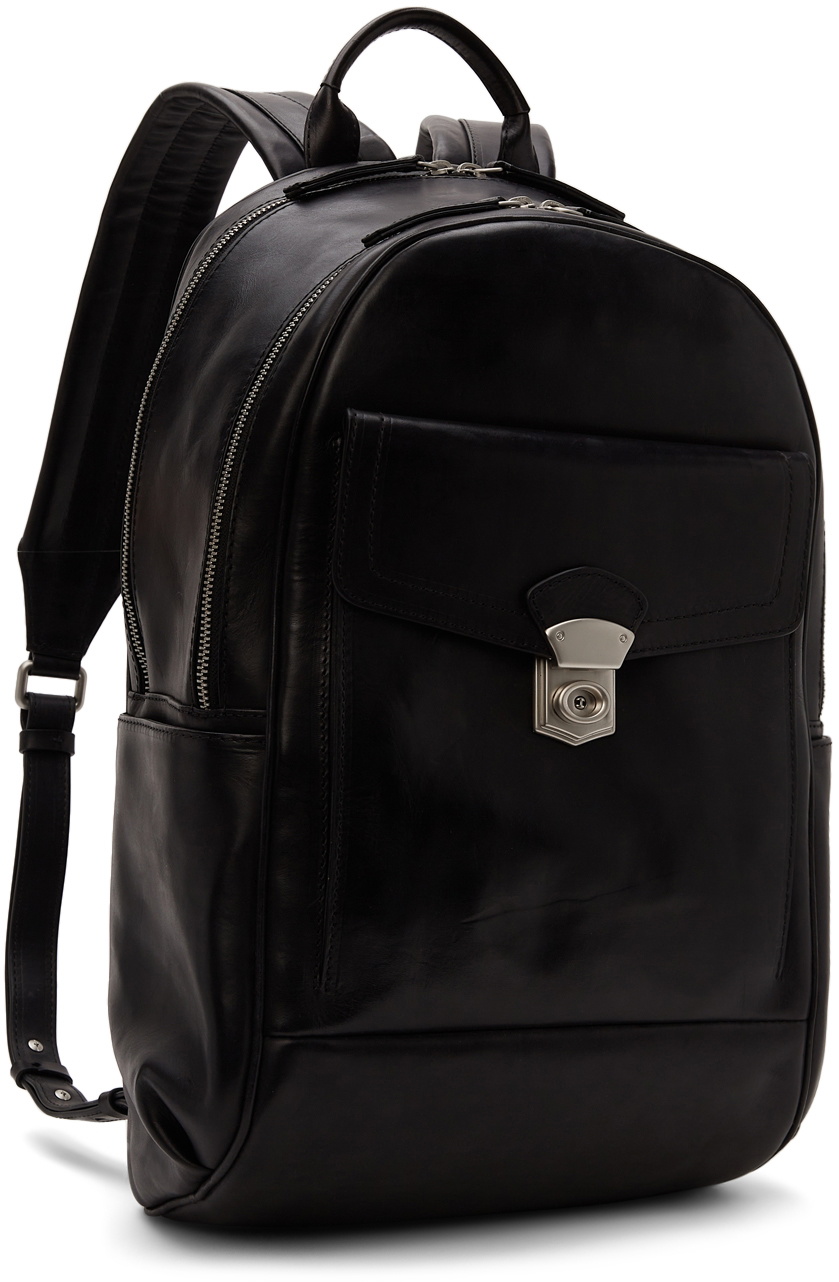 Officine Creative Black Quentin 04 Backpack Officine Creative