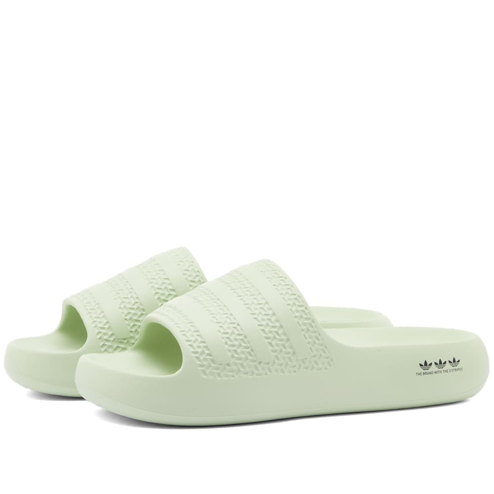 Adidas Women's Adilette Ayoon W Sneakers in Green/Black adidas