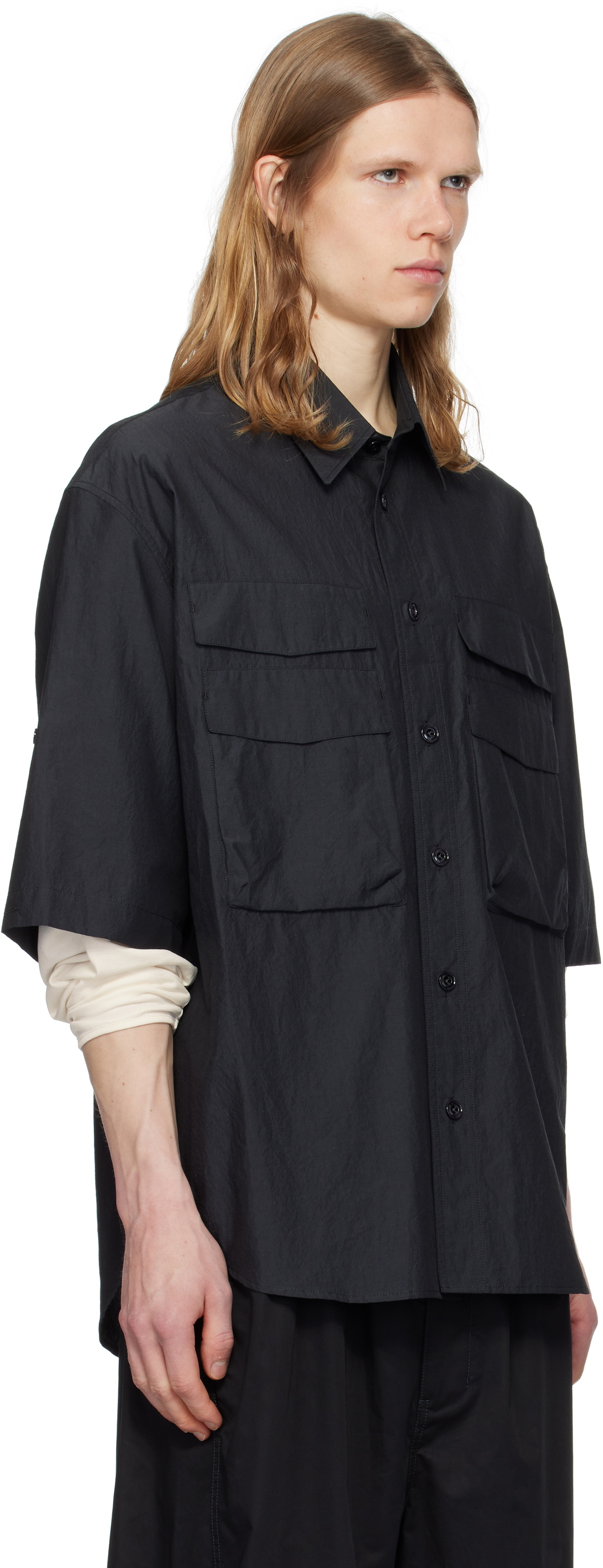 LEMAIRE Gray Utility Shirt Lemaire
