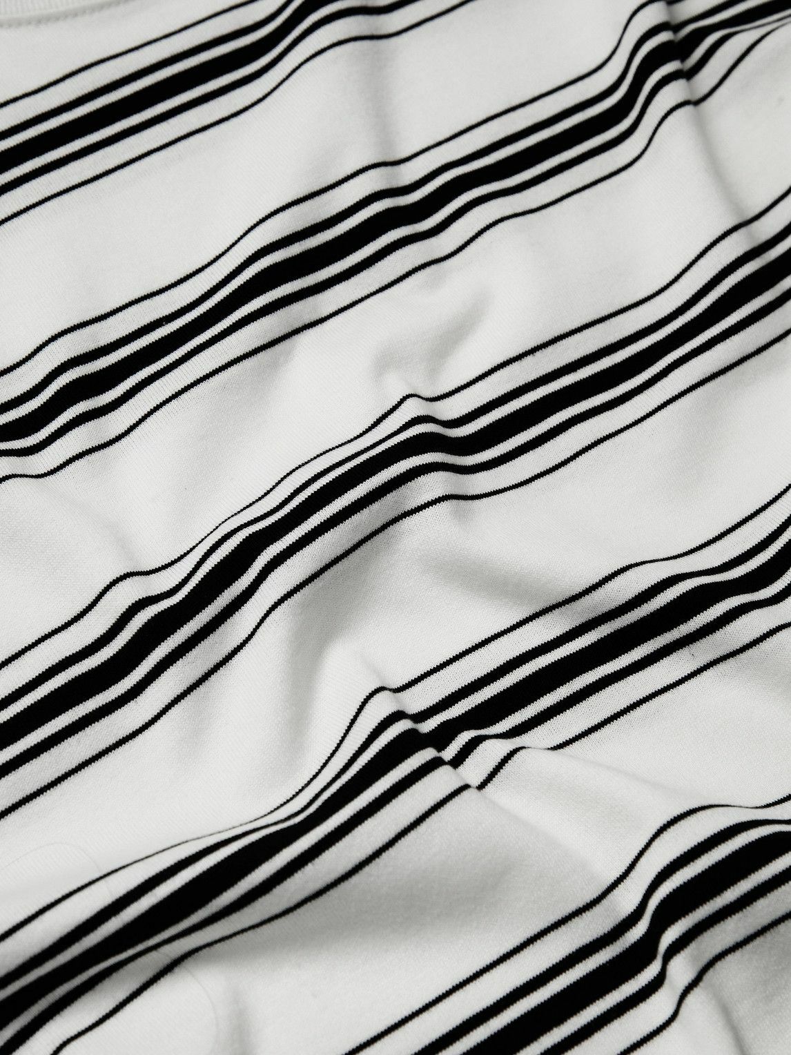 WTAPS - Jam Striped Cotton-Jersey T-Shirt - White WTAPS