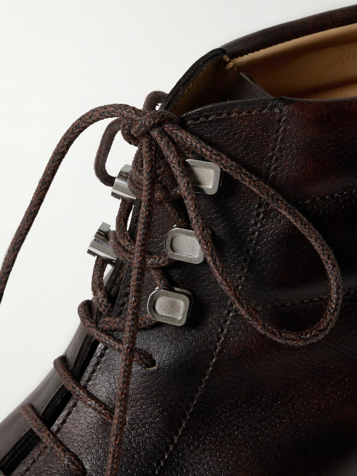 John Lobb - Alder Burnished-Leather Boots - Brown John Lobb