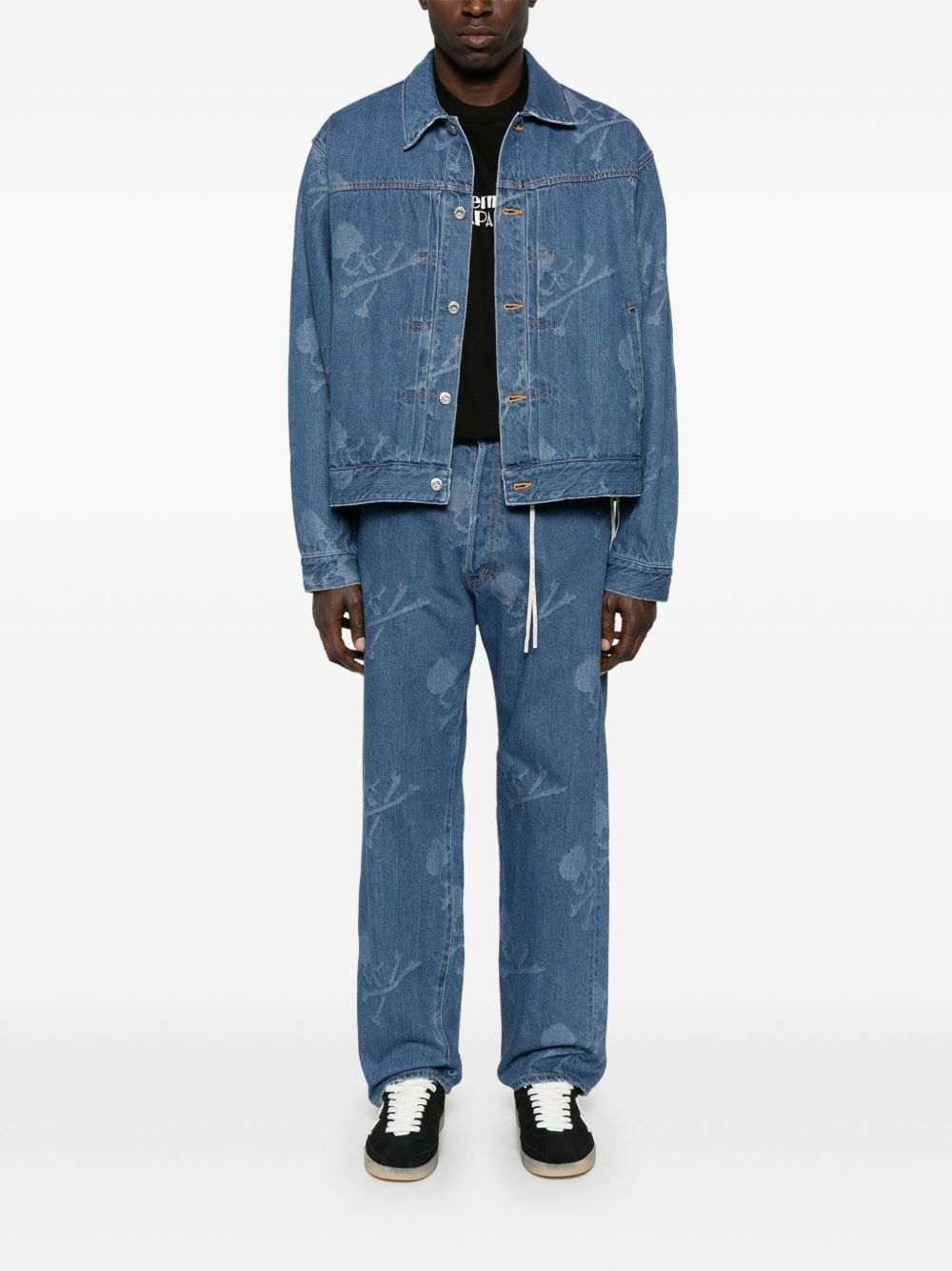 Mastermind Japan Skull-Jacquard Jeans mastermind JAPAN