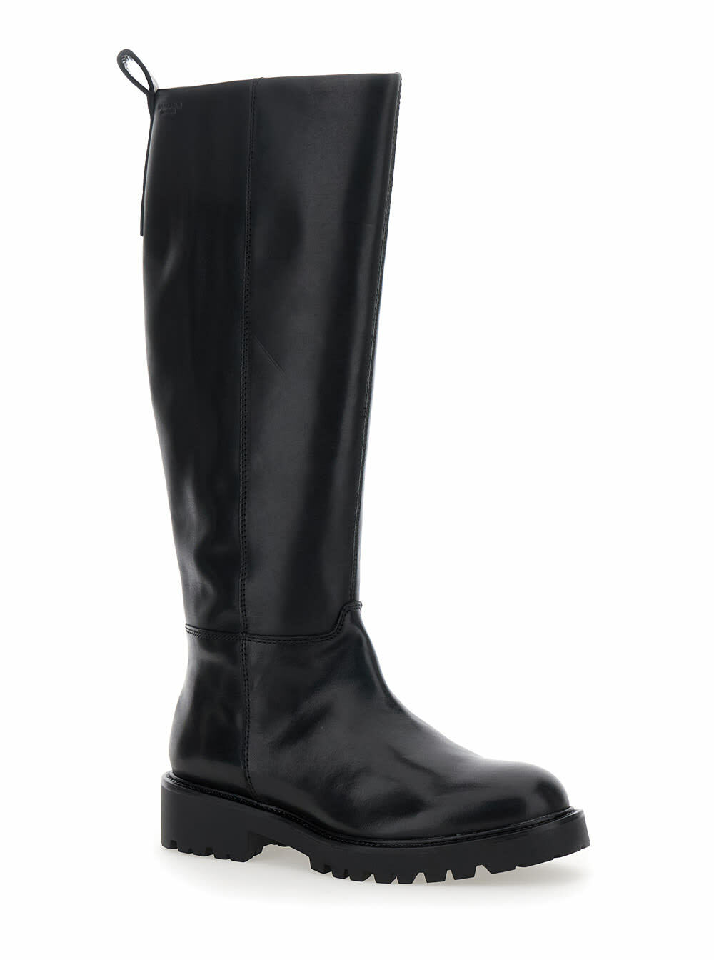 Vagabond kenova Black Knee High Boots In Leather Woman Vagabond