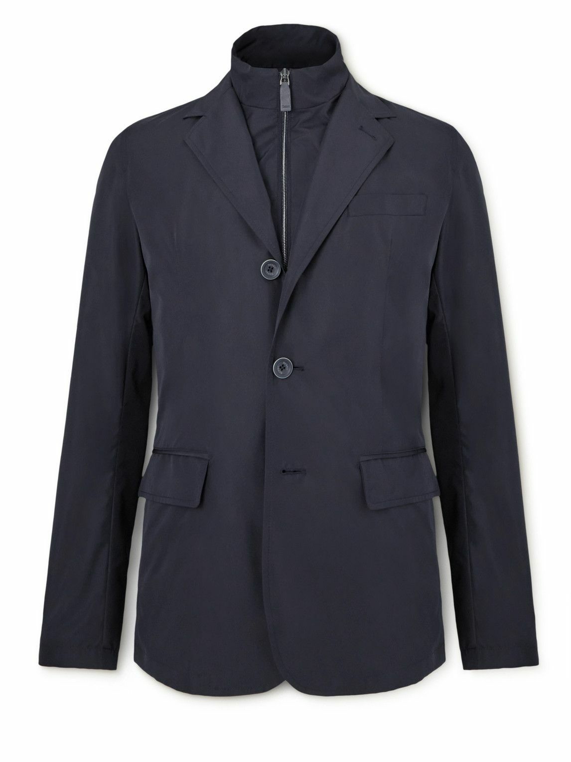 Herno - Convertible Shell Blazer - Blue Herno