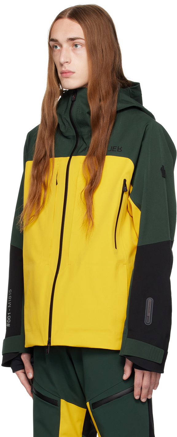 Moncler Grenoble Yellow & Green Brizon Jacket Moncler Grenoble