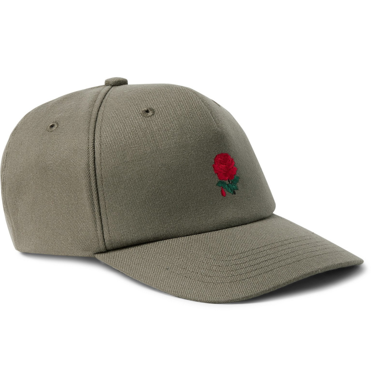 Undercover - Embroidered Wool-Blend Twill Baseball Cap - Green Undercover