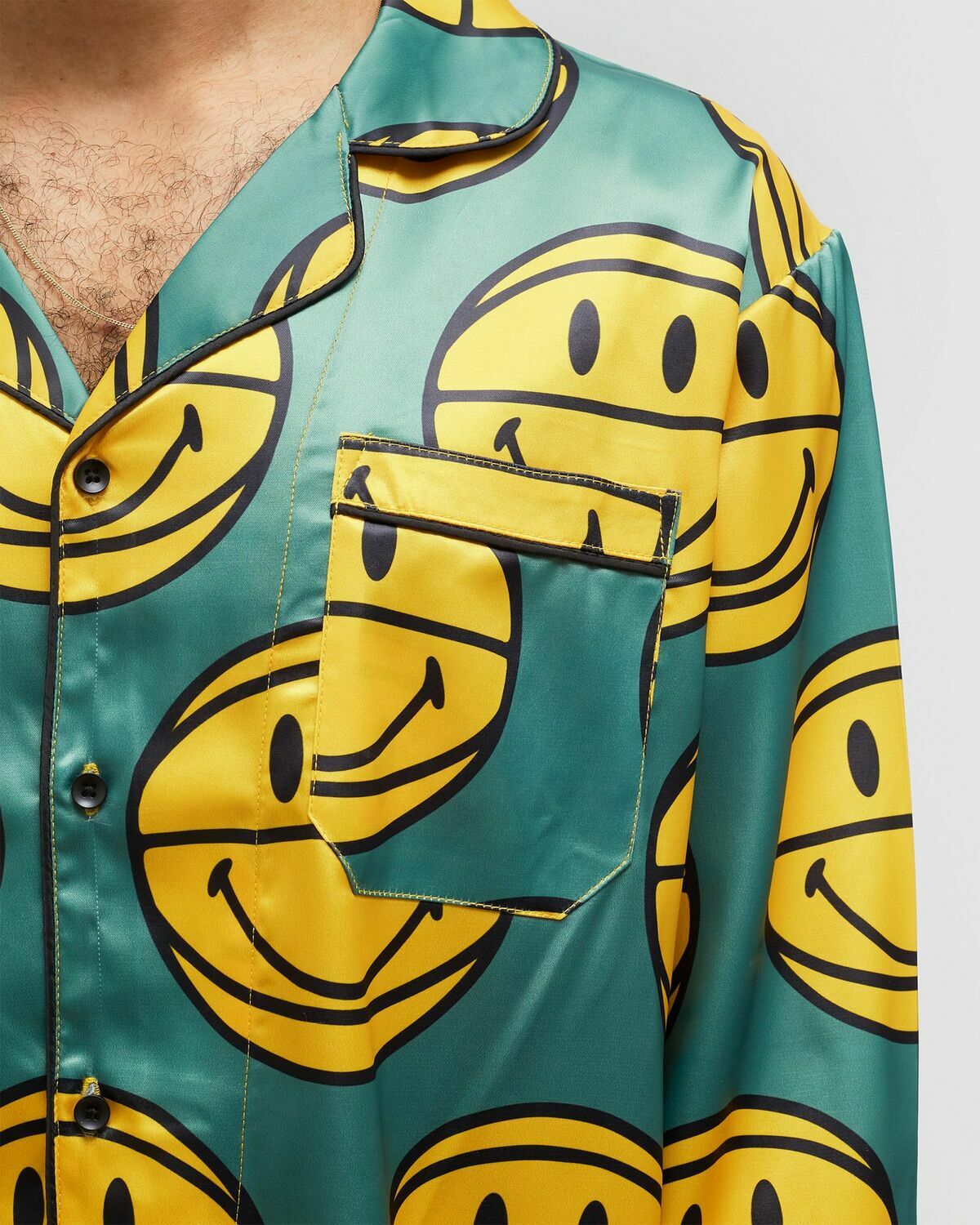 Market Smiley Basketball Pajama Set Green|Yellow - Mens - Sleep ...