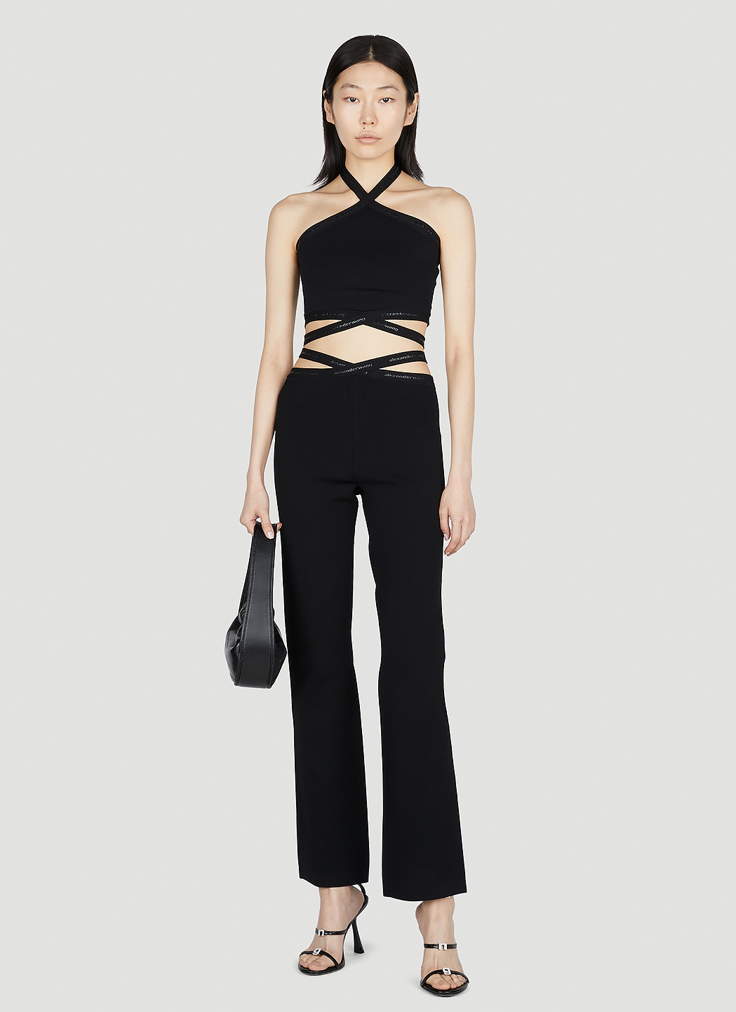 Alexander Wang Logo Halterneck Top Alexander Wang