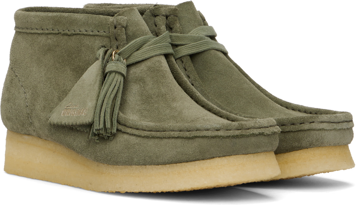 Clarks Originals Green Wallabee Boots Clarks Originals