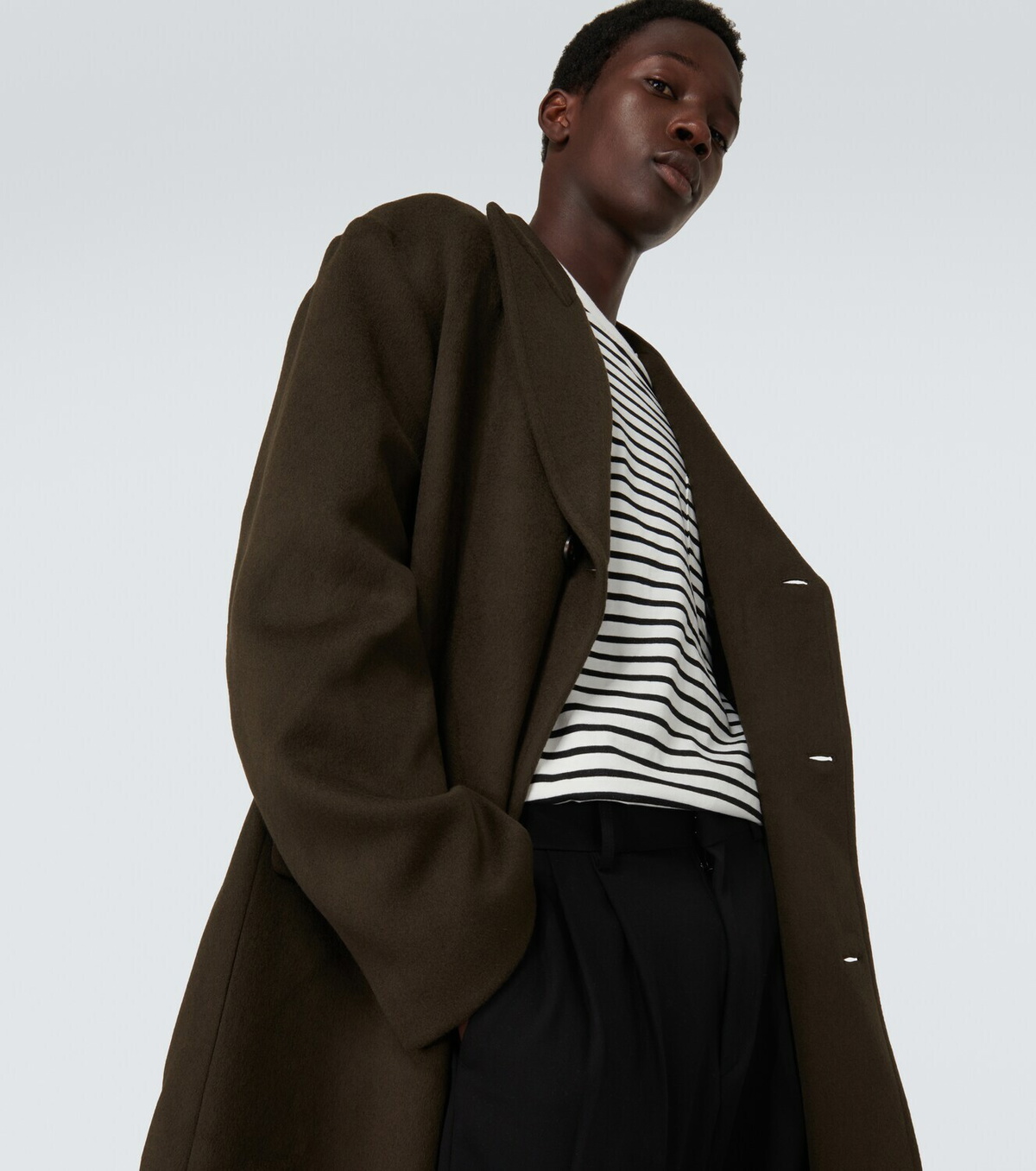 The Frankie Shop Curtis oversized wool-blend coat The Frankie Shop