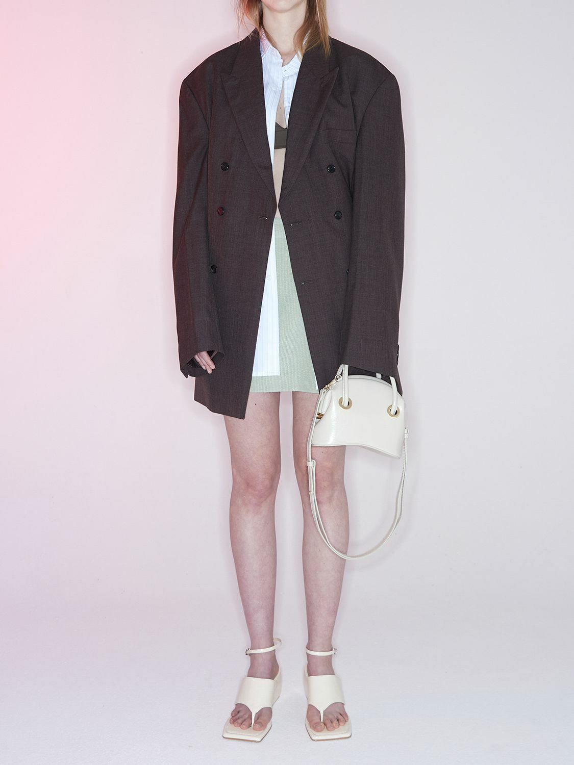 OSOI - Mini Circle Leather Top Handle Bag OSOI