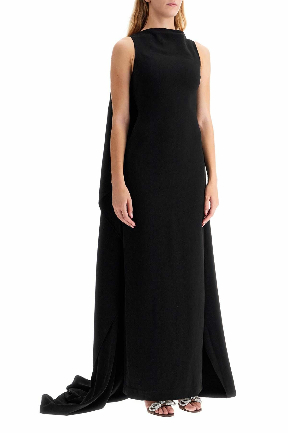 SOLACE LONDON 'kaila' long dress Black Solace London