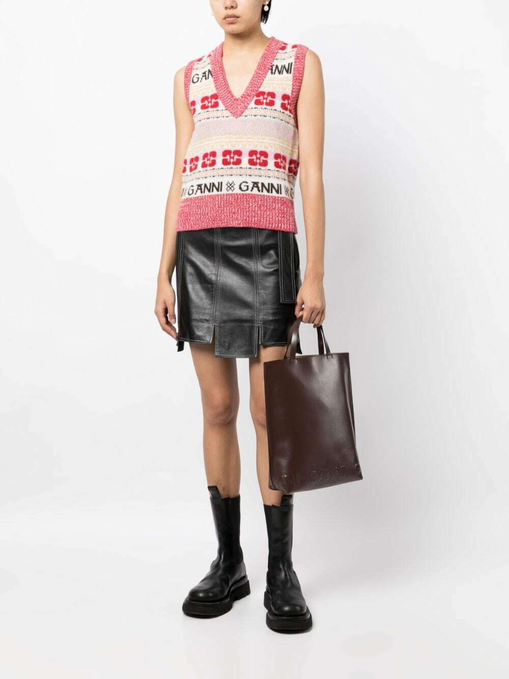 GANNI - Logo Wool Vest GANNI