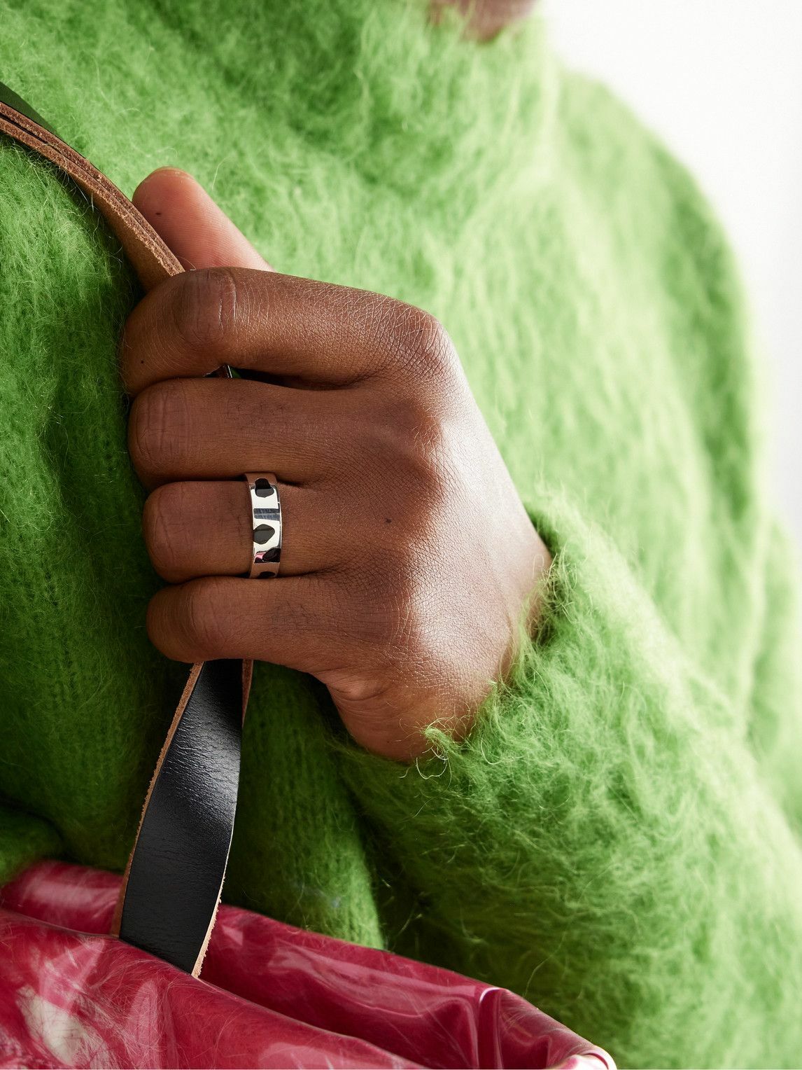 Ellie Mercer - Sterling Silver and Resin Ring - Silver Ellie Mercer