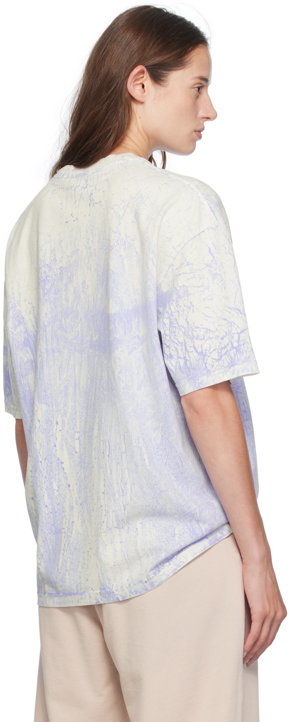 Acne Studios Blue Plaster Print T-Shirt Acne Studios