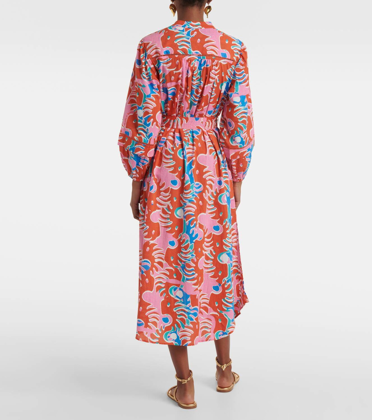 Poupette St Barth Cathy printed cotton shirt dress Poupette St Barth