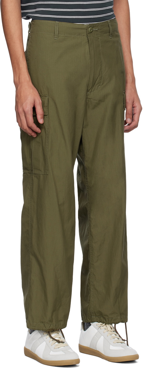 BEAMS PLUS Green Drawstring Cargo Pants Beams Plus