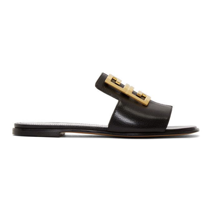 Givenchy Black 4G Flat Mules Givenchy
