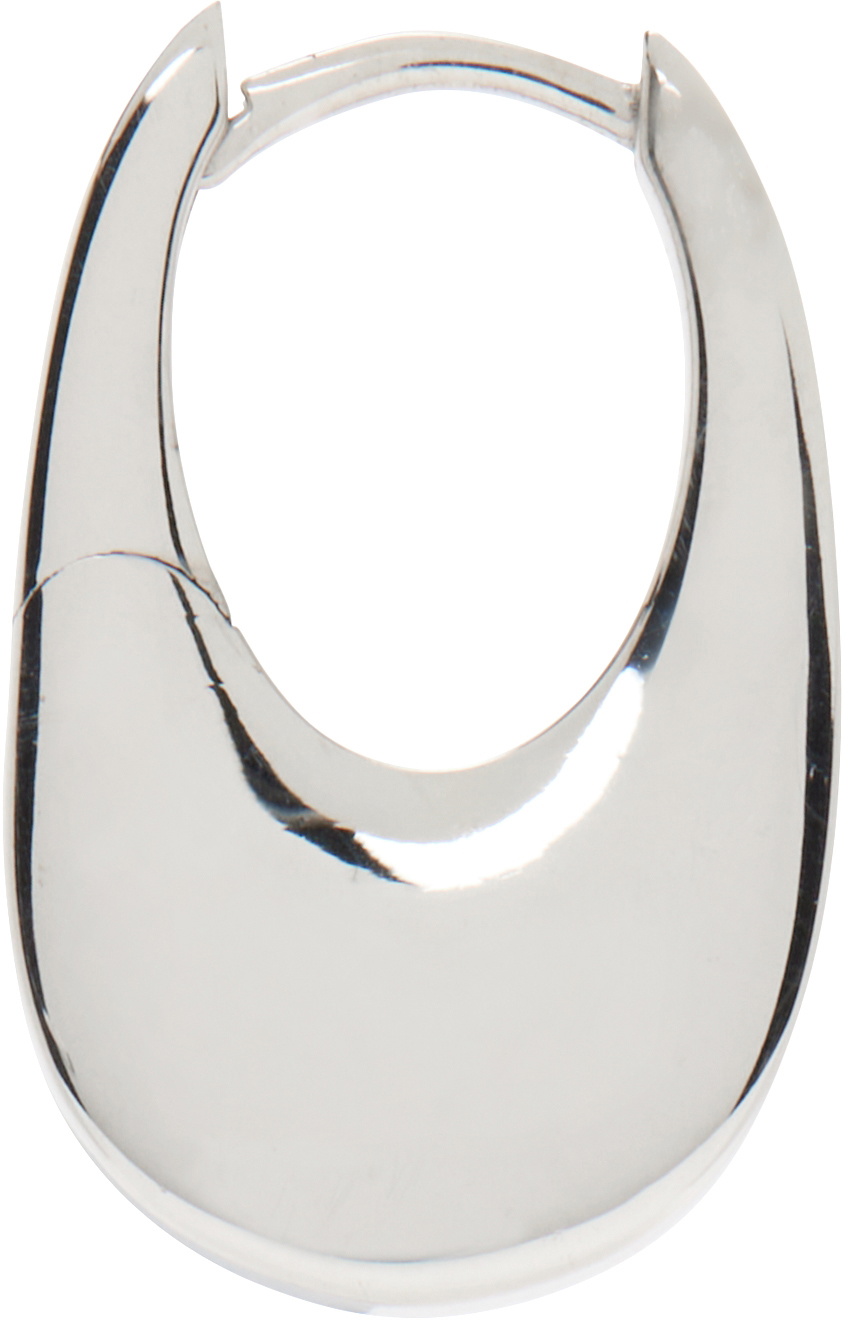 Coperni Silver Alan Crocetti Edition Small Swipe Earring Coperni