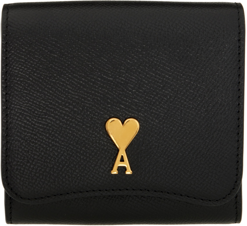 AMI Paris Taupe Paris Paris Compact Wallet AMI