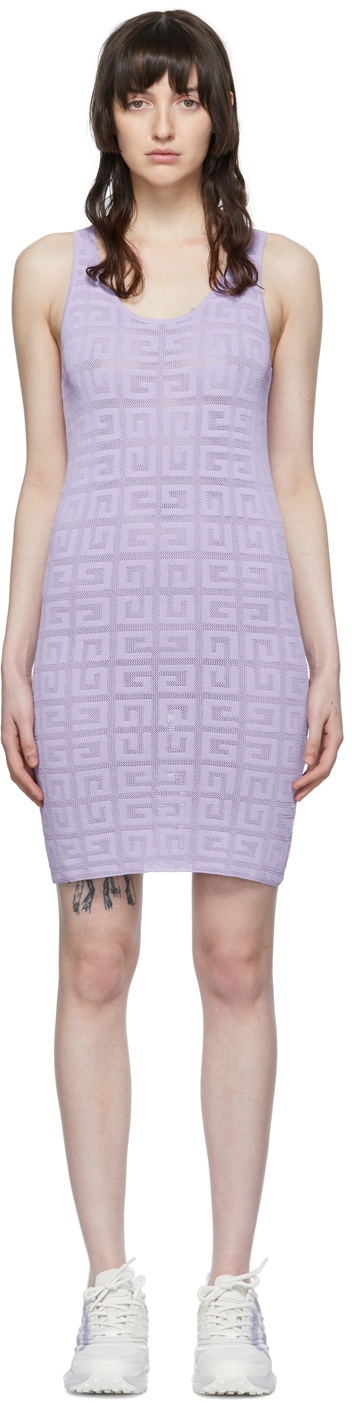Givenchy Purple 4G Mini Dress Givenchy