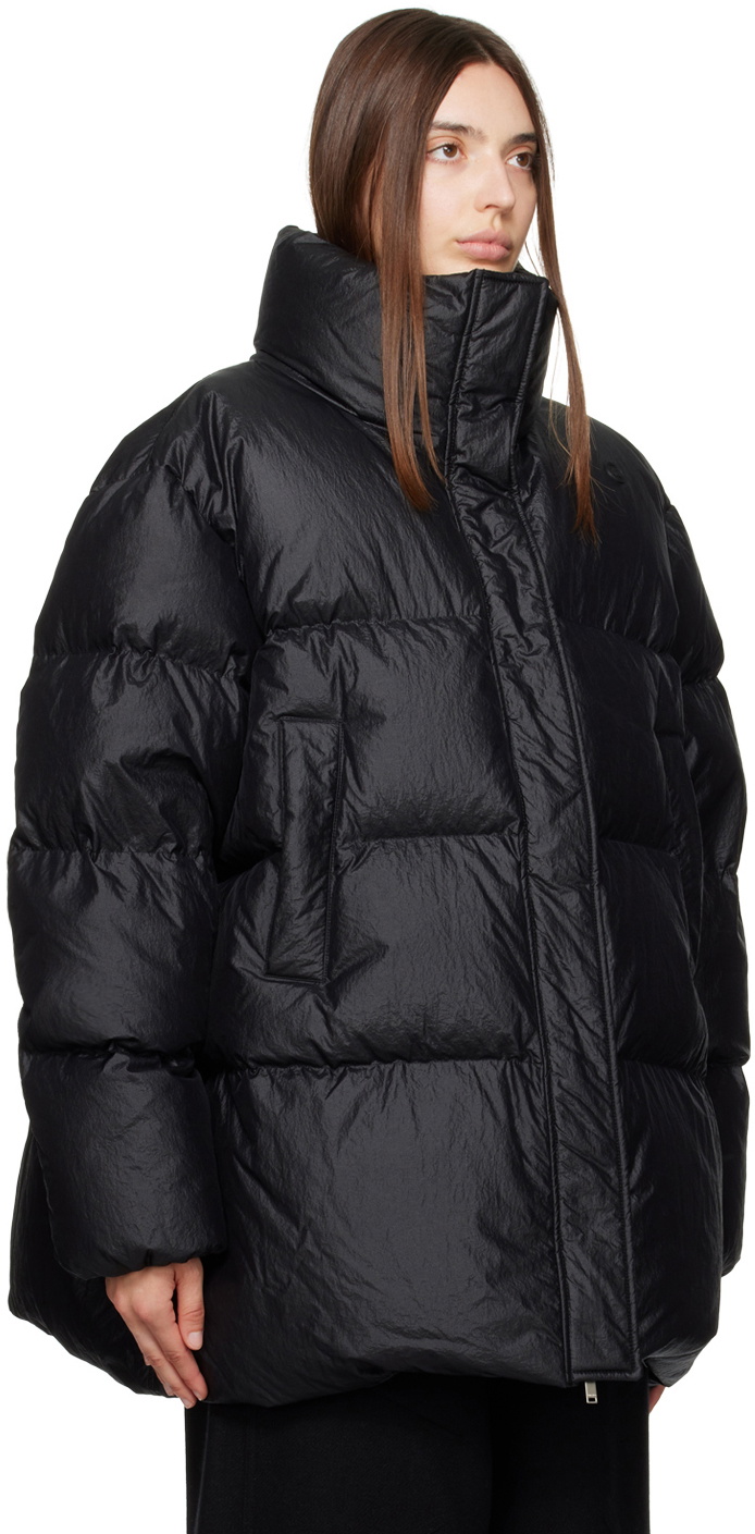 Recto Black Shining Down Jacket Recto