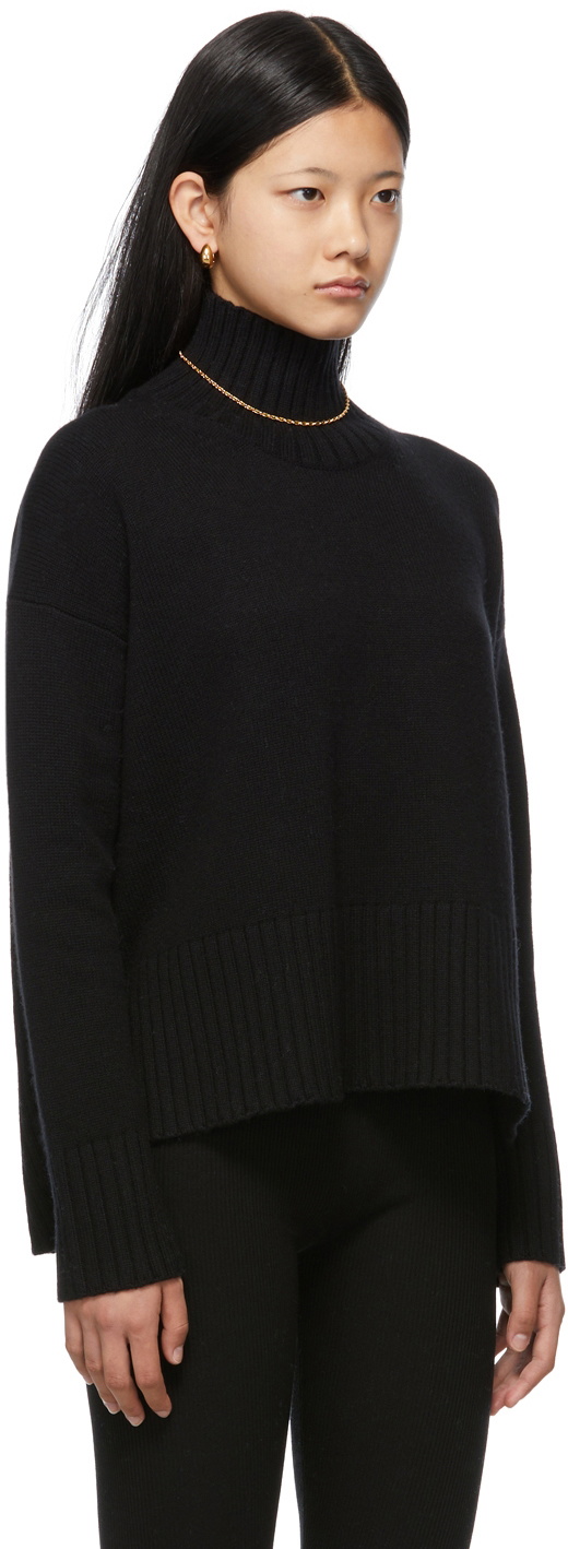CO Black Boxy Turtleneck CO