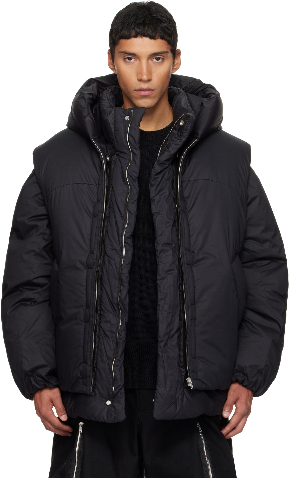 Mordecai Black Double Layered Down Jacket