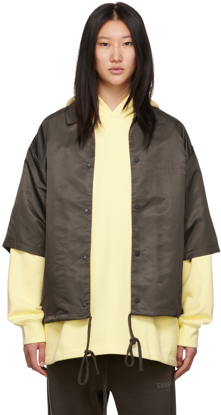 Essentials Gray Nylon Shirt Essentials