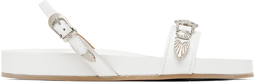 Toga Pulla White Slingback Sandals Toga Pulla